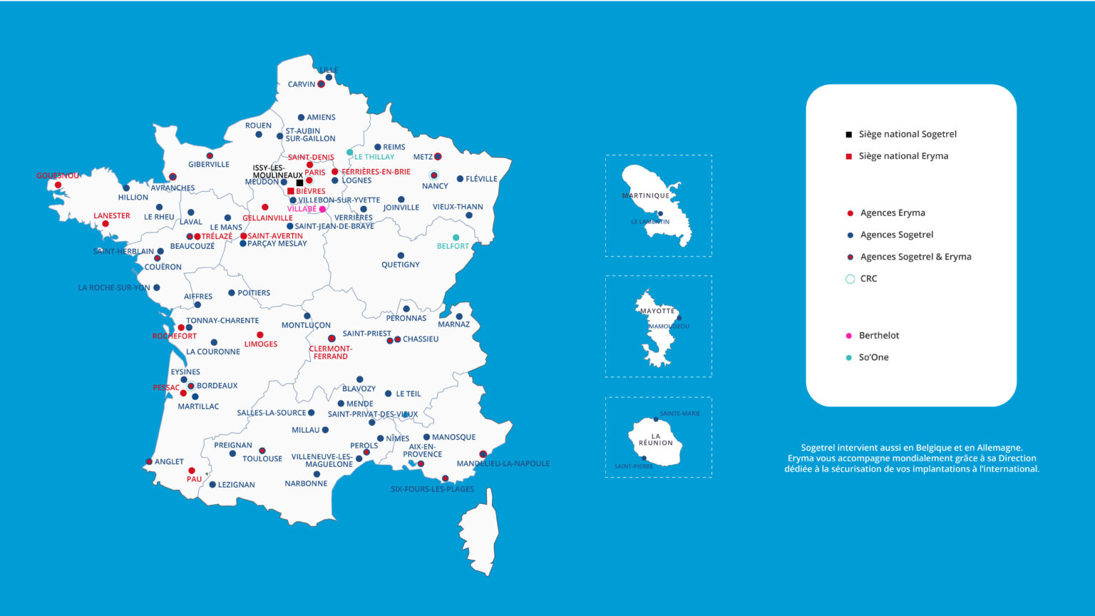Nos implantations en France - Sogetrel